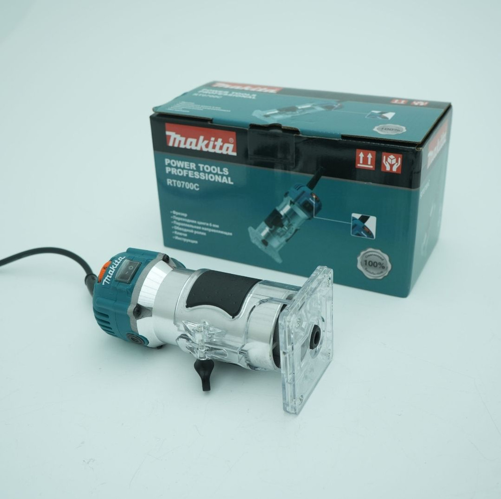 Фрезер кромочный Makita RT0700C по дереву с регулировкой оборотов ...