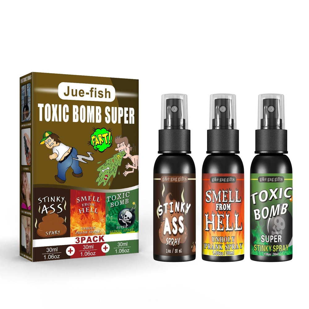 Dowmoo Fart Spray Poo Hell Bomb Smell День дурака Жидкая игрушка Spoof ...