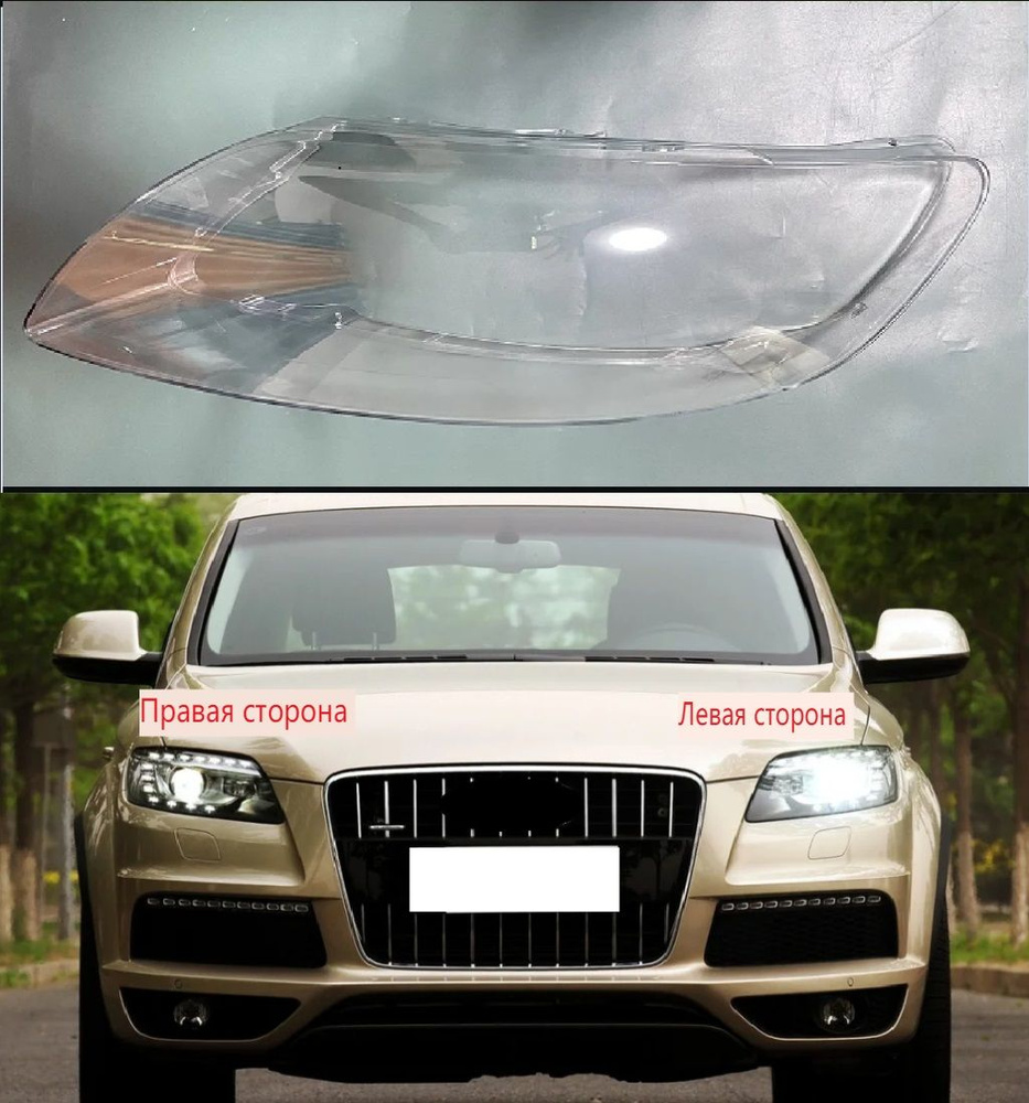 Крышка фары Передняя фара Lene Прозрачный абажур Shell Glass для Audi ...