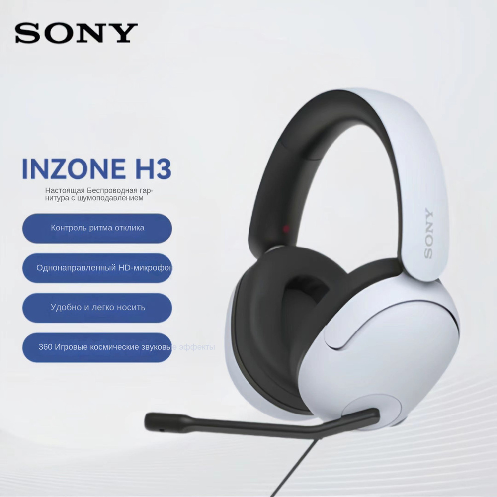 Игровые наушники Sony INZONE H3, белый - купить по доступной цене в ...