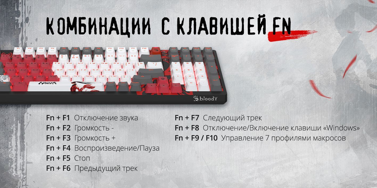 Механическая клавиатура Bloody S98 Naraka купить по низкой цене: отзывы ...