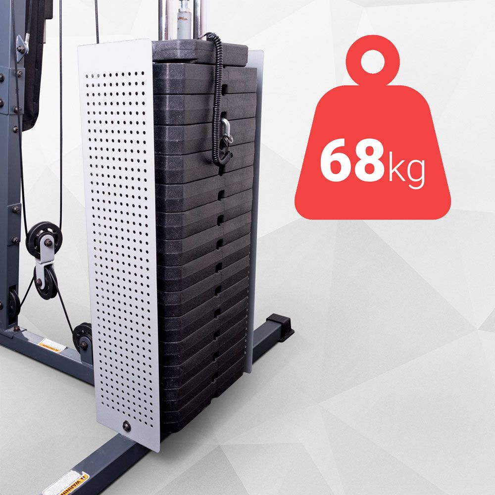 Многофункциональная силовая станция Protrain MT110 / вес стека до 68 кг / скамья Скотта купить ...