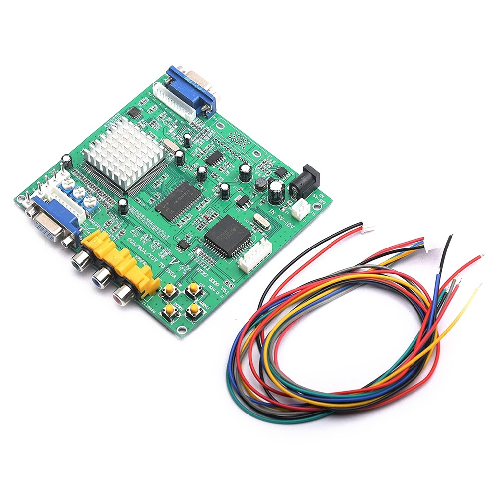 GBS8200 CGA / EGA / YUV / RGB to VGA Выходная плата для игрового видео ...