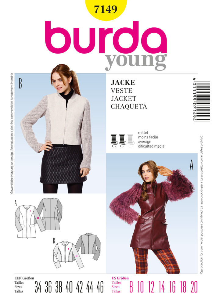 Выкройка для шитья Бурда/ Burda style 7149 - купить с доставкой по ...