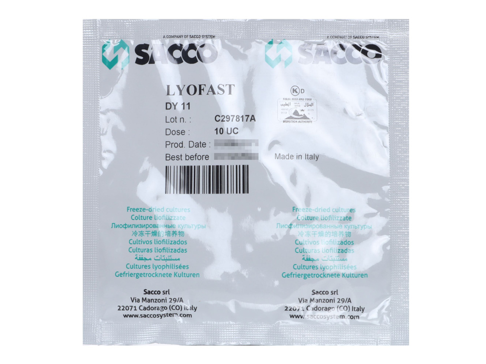 Закваска для сыра Lyofast DY 11 10UС на 2500-10000 л, Sacco - купить с ...