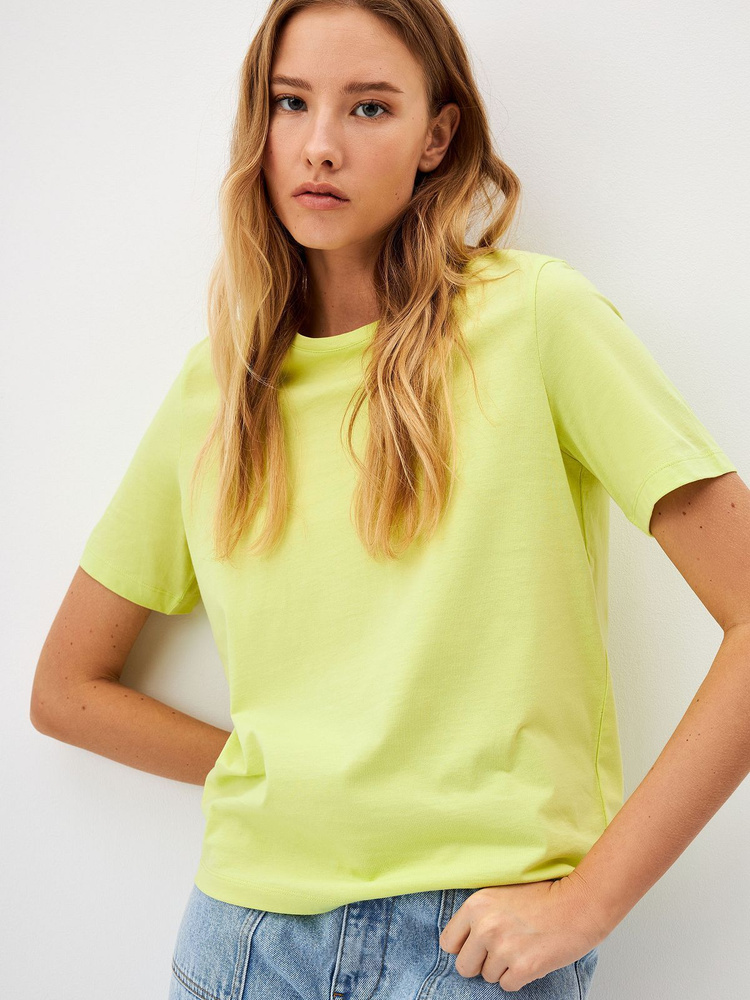 Футболка Sela, размер 44, цвет зеленый, 100% хлопок - купить по выгодной цене в интернет ...