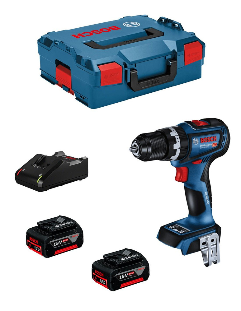 Дрель-шуруповерт аккумуляторная Bosch GSB 18V - 90 C 2x5. 0Ah - купить ...
