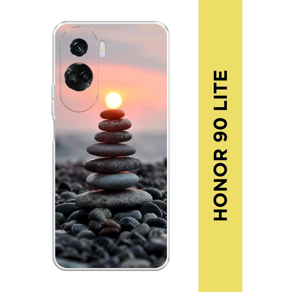 Силиконовый чехол на Honor 90 Lite / Хонор 90 Лайт "Закат 6" - купить с ...
