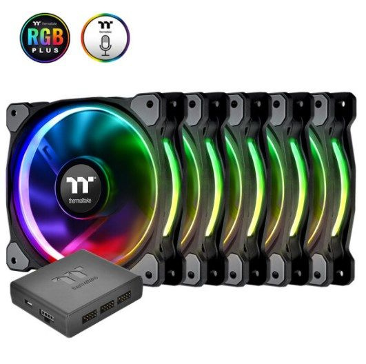 Вентилятор коробки Thermaltake Riing Plus 12 RGB ,Чёрный - купить кулер ...
