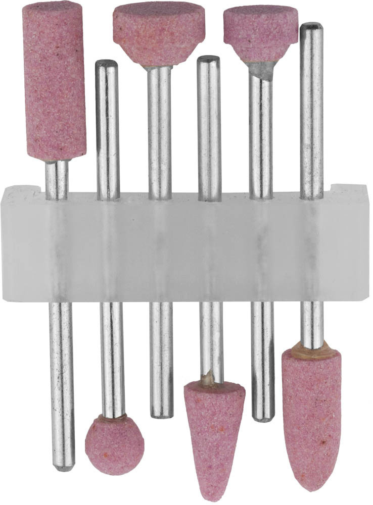 Набор насадок шлифовальных абразивных по металлу, 6 предм., для гравёра ...