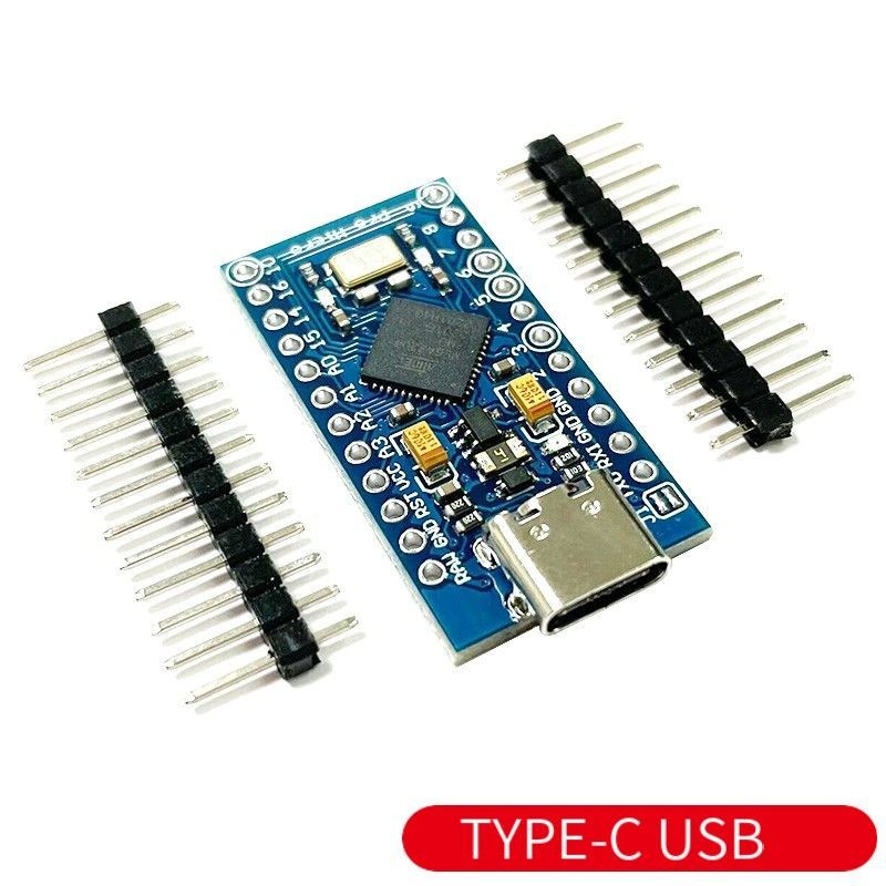 TYPE-C,Плата Arduino Pro Micro на базе ATmega32U4 (аналог Arduino ...