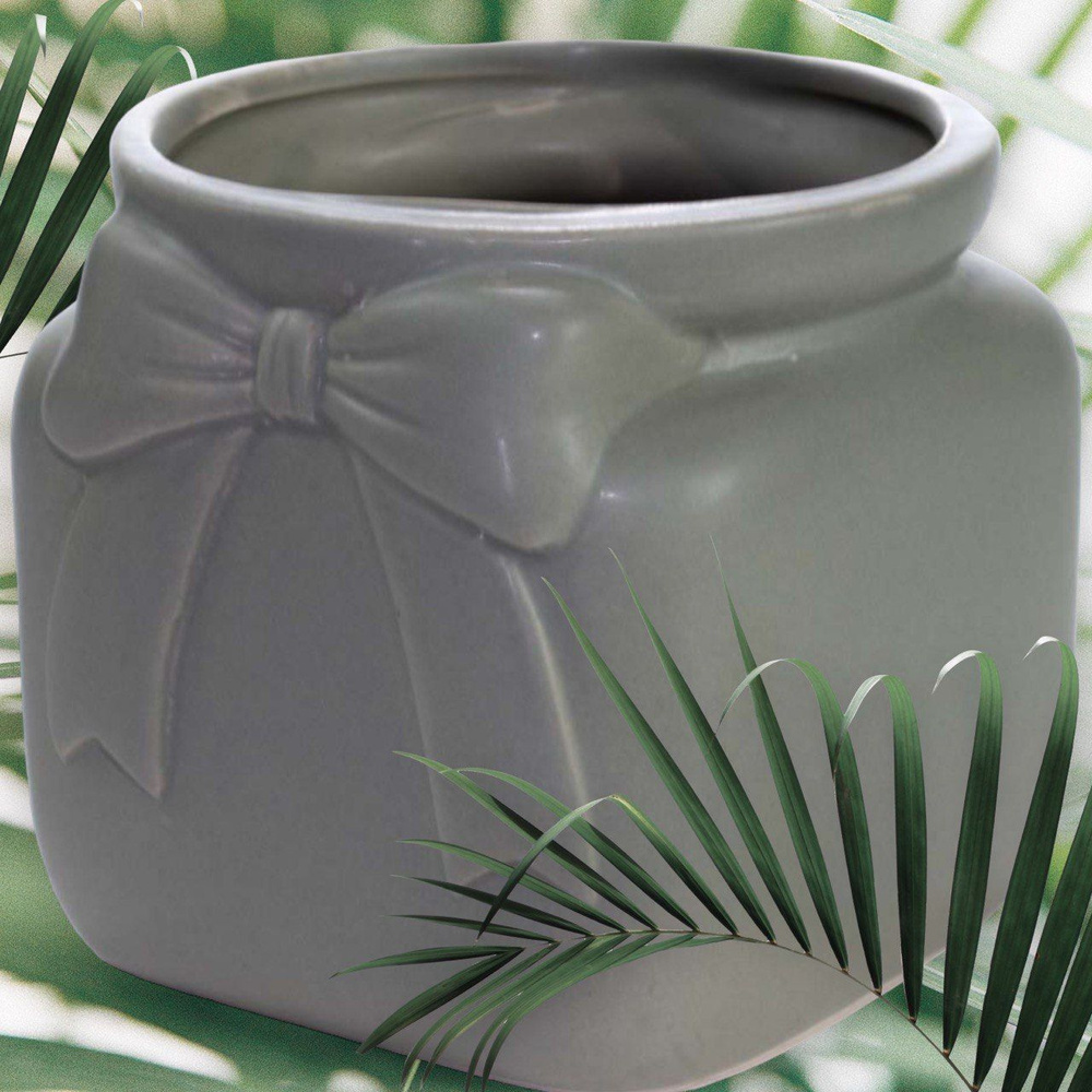 Кашпо для цветов(с отверстием), (олив.), 11*11*10 см. - купить с ...