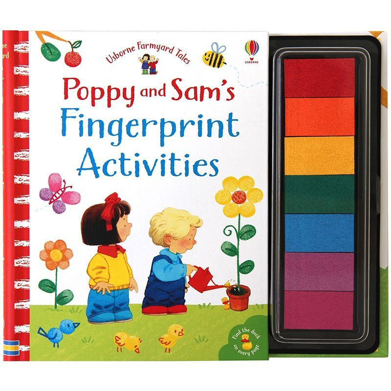 Usborne Fingerprint Activities DIY Board book Colouring English ...