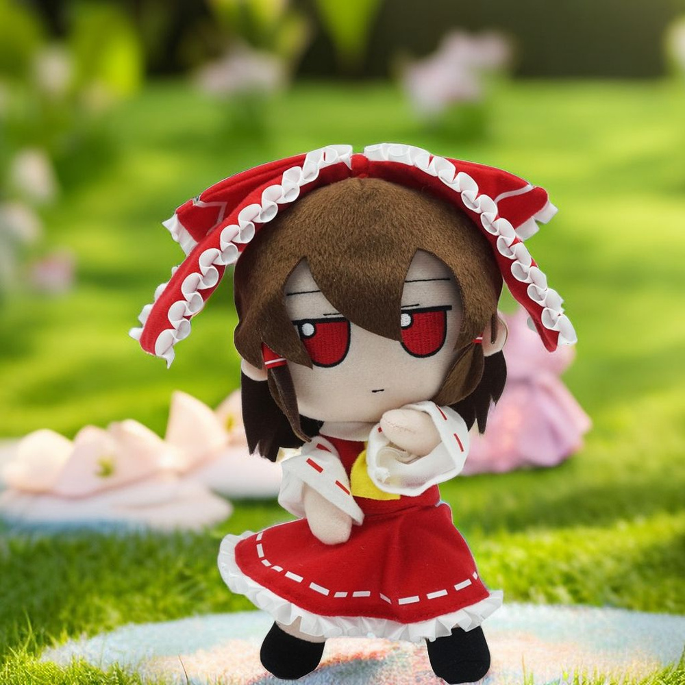 Аниме Мягкие Игрушки TouHou Project Fumo Reimu Hakurei / Рейму Хакурей Игрушка Антистресс 20 CM ...
