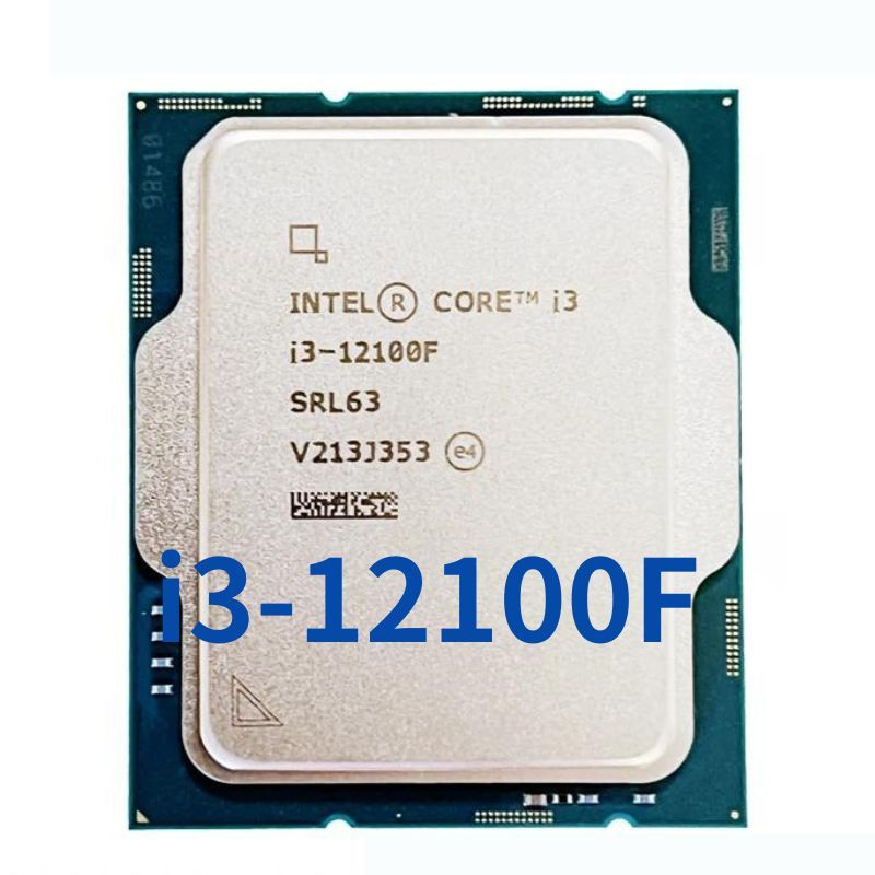 Процессор Intel Core i3 12-го поколения, OEM (без кулера), 4 яд., 3.3 ...