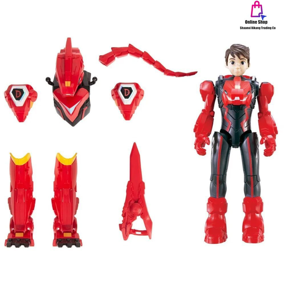 Dinoster Большая фигурка героя Диностер Люцио в дино-костюме 20 см ...