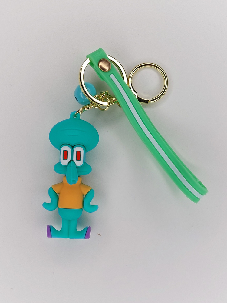 Брелок keychain силиконовый Сквидвард Squidward из мультсериана Спанч ...