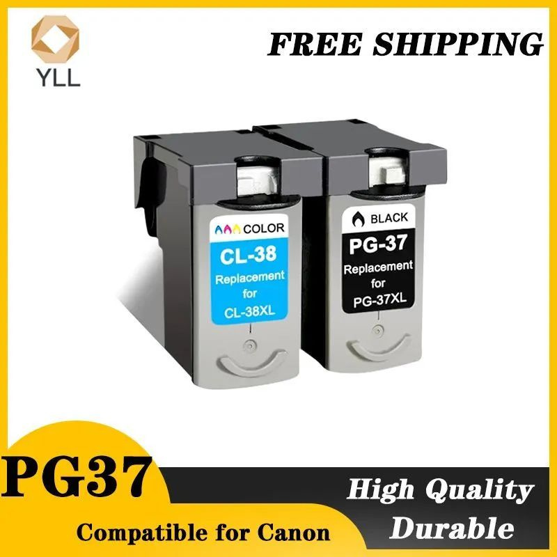 картриджи с чернилами pg 37 cl 38 для принтера canon pixma mp140 mp190 ...
