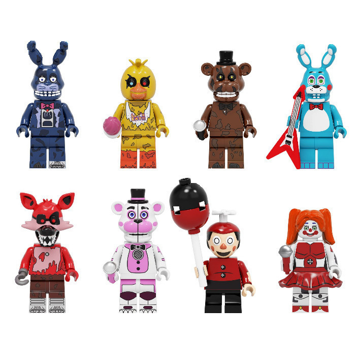 Набор фигурок Аниматроники ФНАФ / Пять ночей у Фредди минифигурки ...