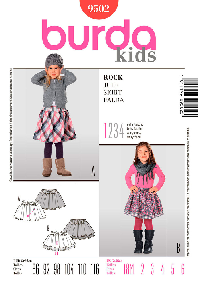 Выкройка для шитья Бурда/ Burda style 9502 - купить с доставкой по ...