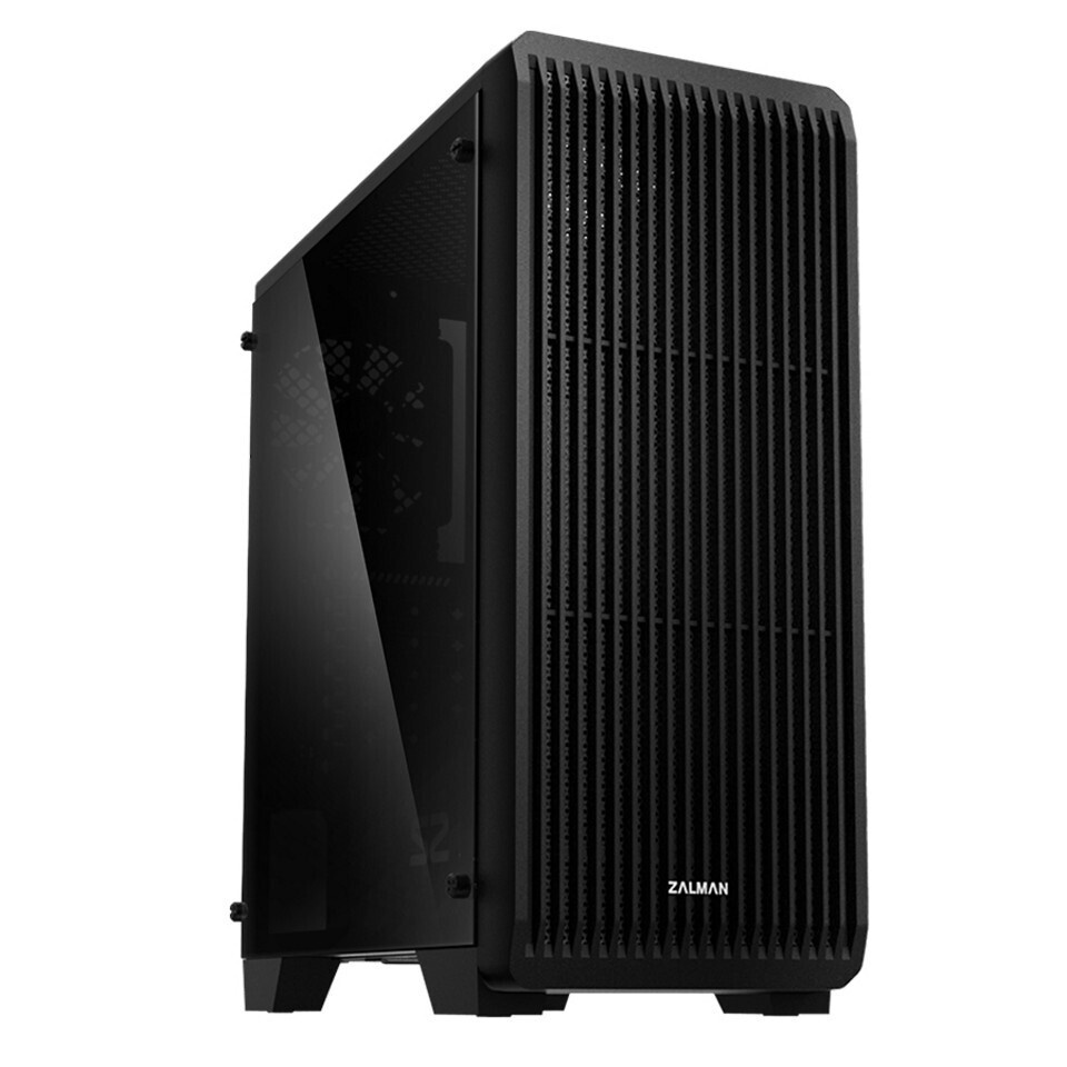 Корпус MidiTower Zalman S2 TG TEMPERED GLASS WINDOW black (ATX, mATX ...