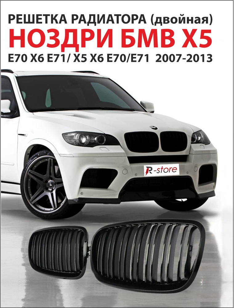 Решетка радиатора ноздри БМВ/BMW X5 E70 X6 E71 - арт. YС-P-e70/71 - купить по выгодной цене в ...