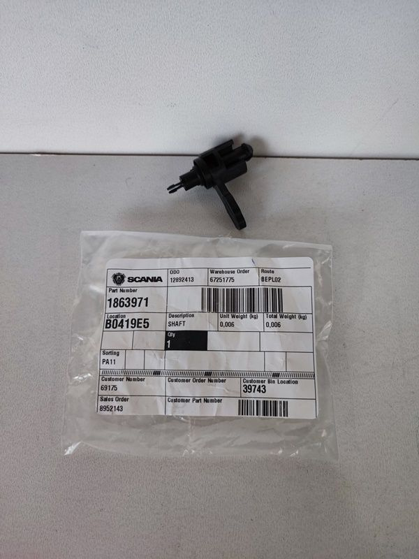 Ось заслонки Scania 1863971 - Scania арт. 1863971 - купить по выгодной ...