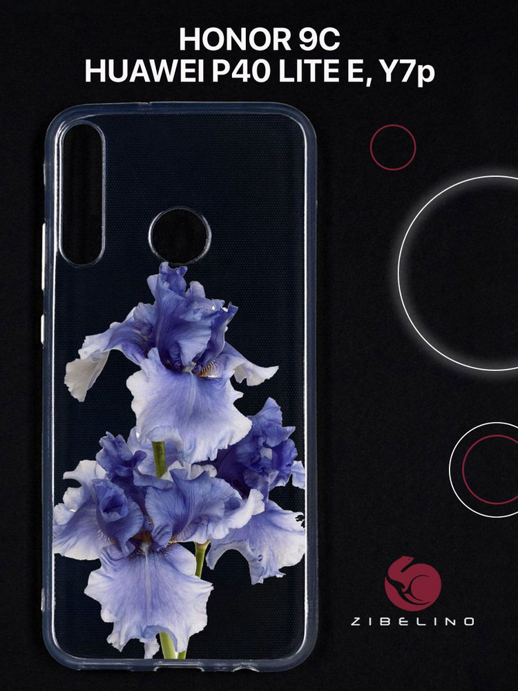 Чехол для Honor 9C, Huawei P40 lite E, Huawei Y7p прозрачный с рисунком ...