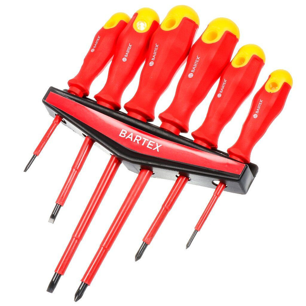Набор отверток диэлектрический, 6 предметов, Bartex, SL PH, CrV сталь, блистер - купить в ...