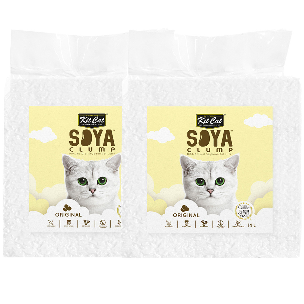 KIT CAT SOYA CLUMP ORIGINAL наполнитель соевый биоразлагаемый ...