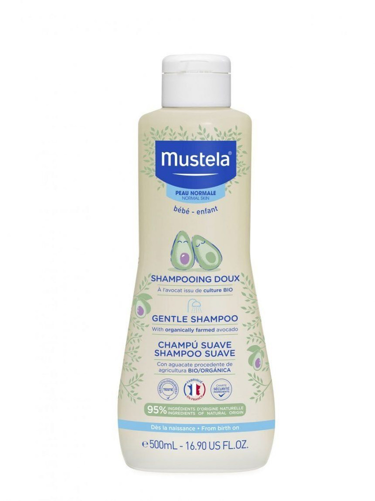Mustela Нежный детский шампунь без слез 500 мл - купить с доставкой по ...