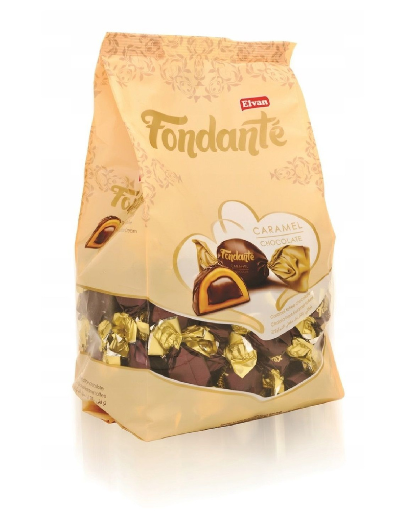 Шоколадные конфеты Fondante с шоколадной начинкой и карамелью 1 кг ...