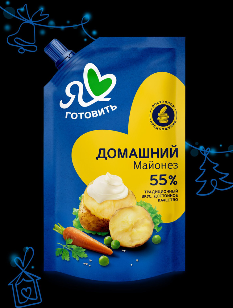 Майонез Я Люблю Готовить Домашний 55%, 390 мл - купить с доставкой по ...