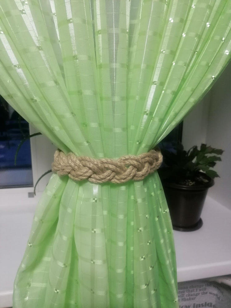 Подхват для штор магнитный из джута / хлопкового шнура купить по низкой ...