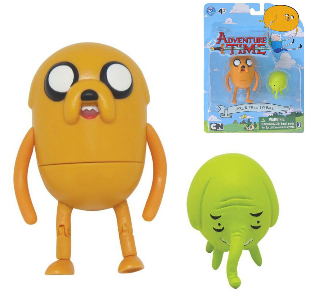 Фигурки Adventure Time "Jake & Tree Trunks", 2 шт купить на OZON по ...