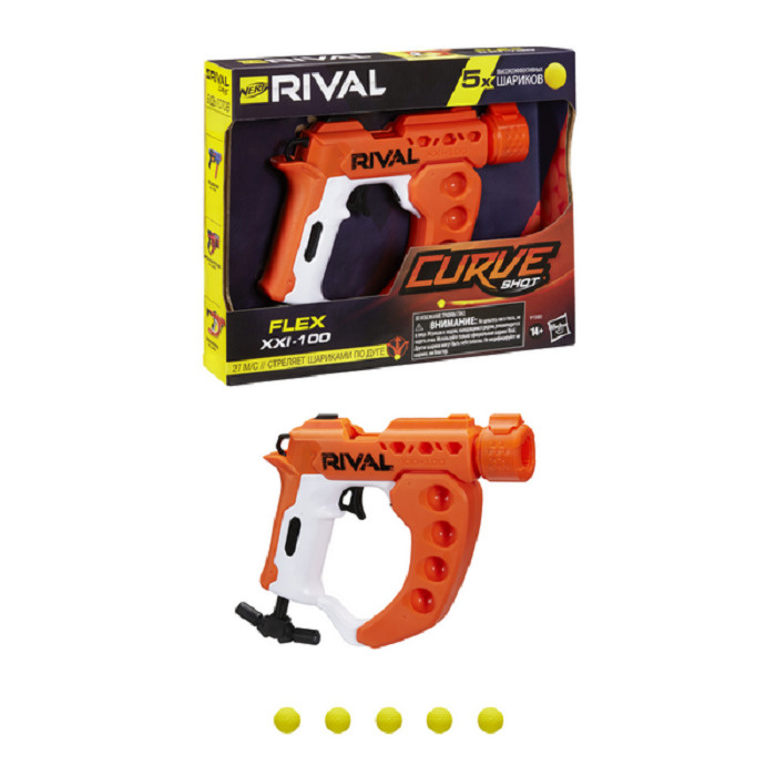 NERF. Бластер с шариками NERF Rival Curve Shot Flex XXI-100 "Нёрф Райвл ...