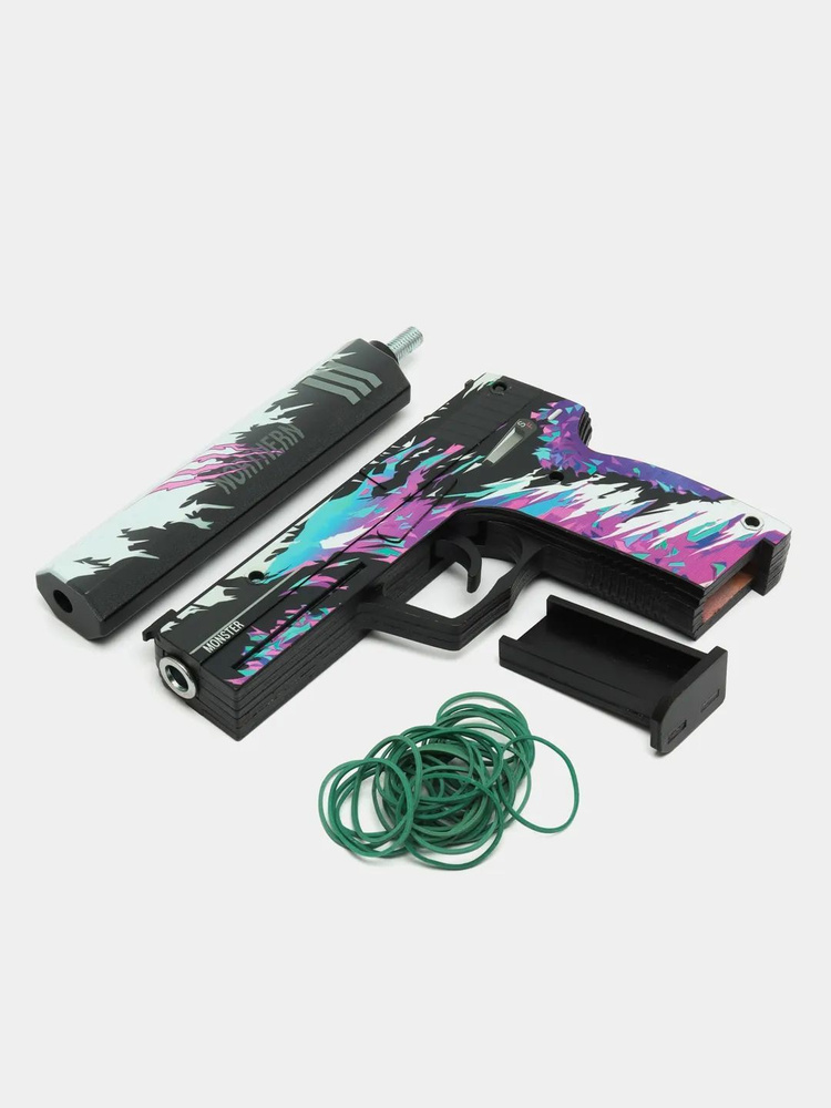 Деревянный пистолет с глушителем USP-S Генезис (Genesis) ЮСП ...