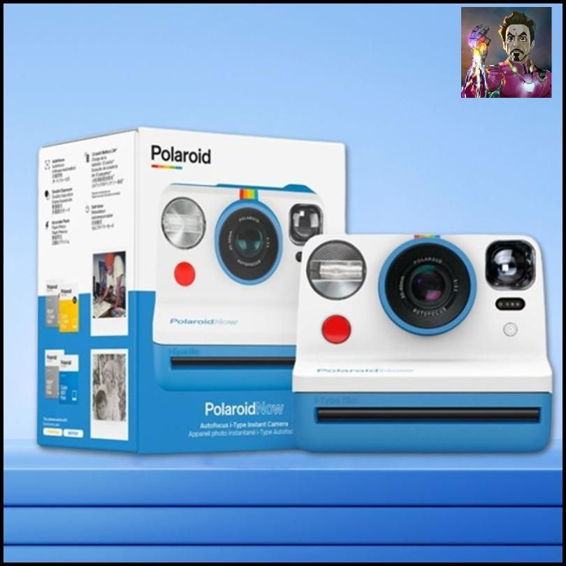 Фотоаппарат мгновенной печати Polaroid Now синий и белый-X - купить с ...