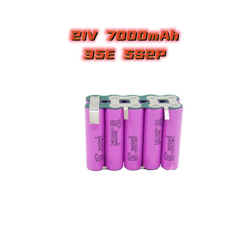 21V 5S1P 5S2P 18650 3500 мАч / 7000 мАч Зарядный инструмент Литиевый аккумулятор для ...