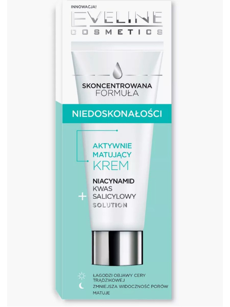 Eveline Cosmetics Крем для лица матирующий для жирной и комбинированной ...