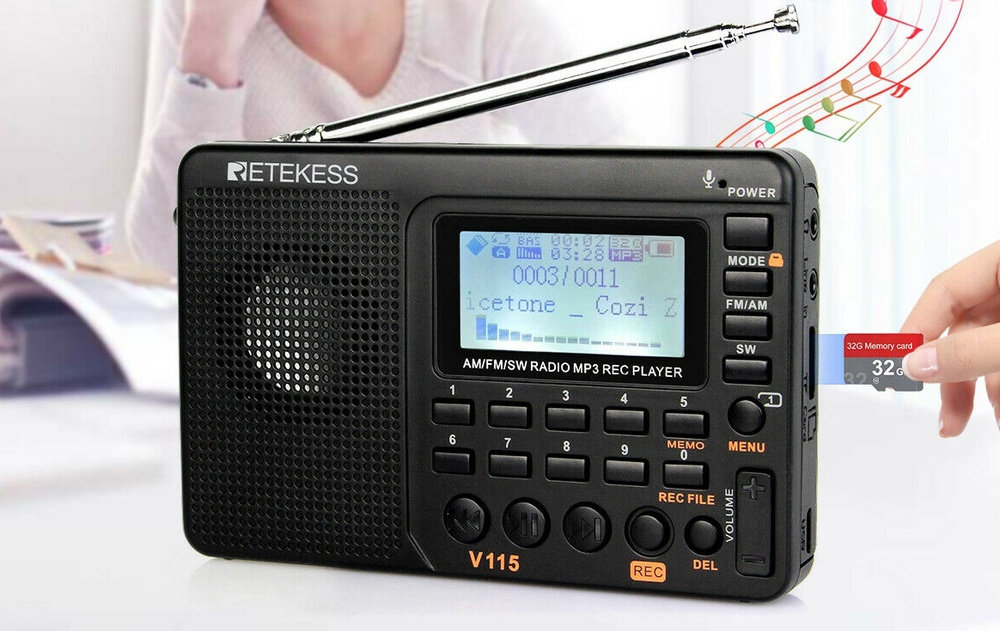 Радиоприемник Retekess V115 купить по низкой цене с доставкой в ...
