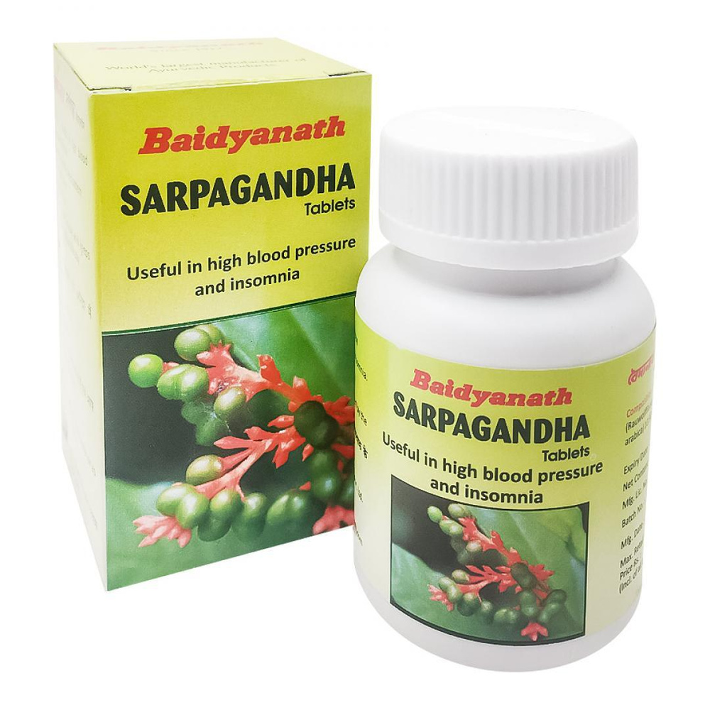 Сарпагандха (Sarpagandha) Baidyanath, 50 таб. - купить с доставкой по ...
