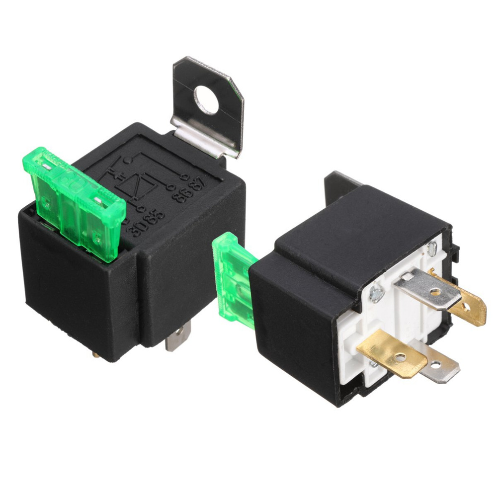 Реле силовое 4-х контактное 12V с предохранителем 30А - арт. 1133748-01 ...