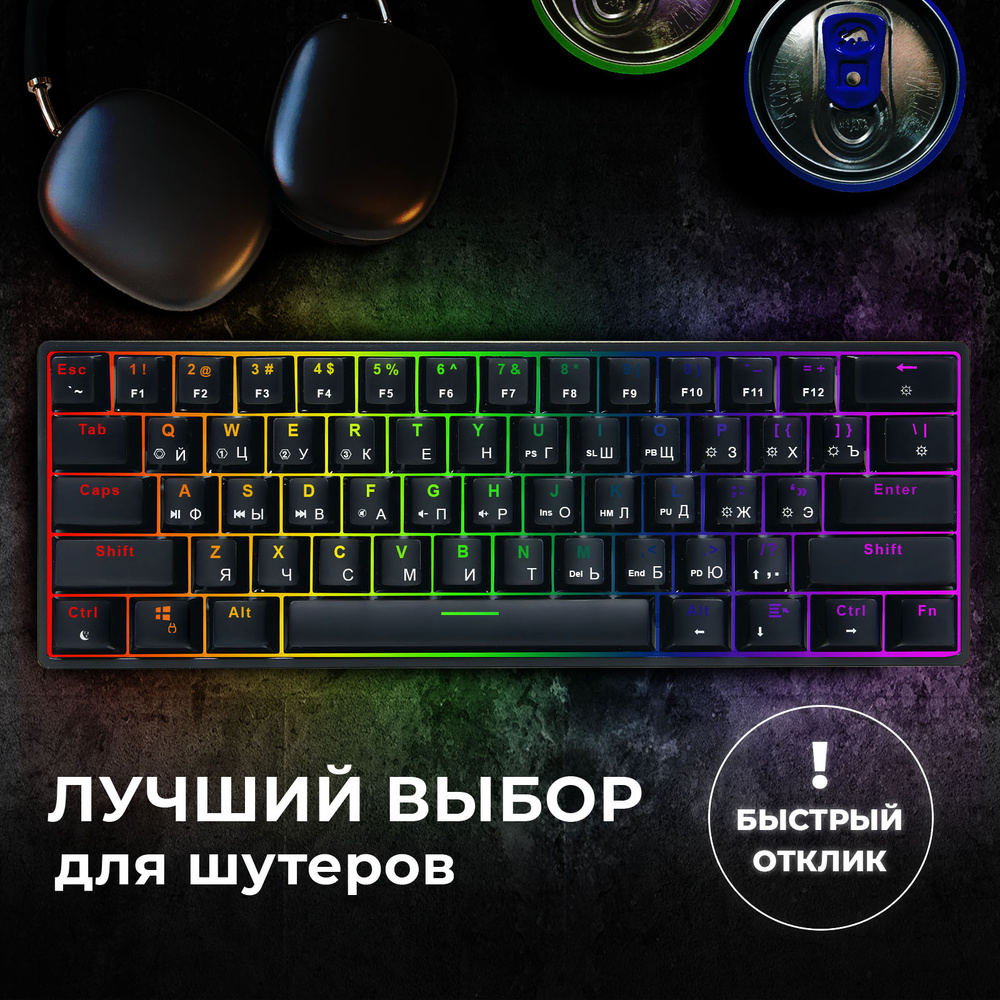 Механическая клавиатура Skyloong GK 61 (Gateron) купить по низкой цене ...