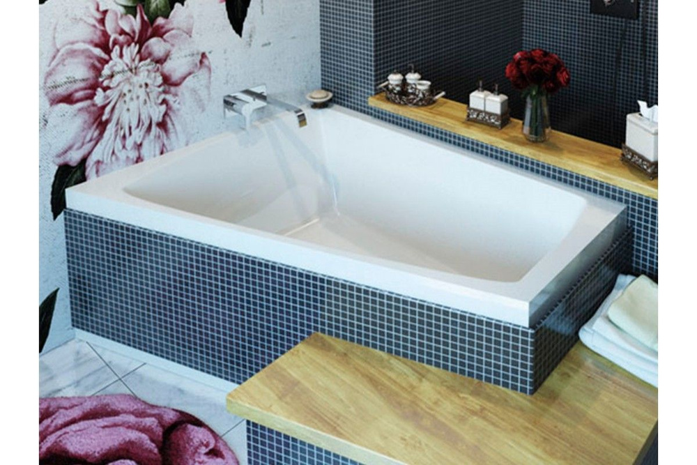 Ванна акриловая Vayer Tessa R 170х100 купить на OZON по низкой цене ...