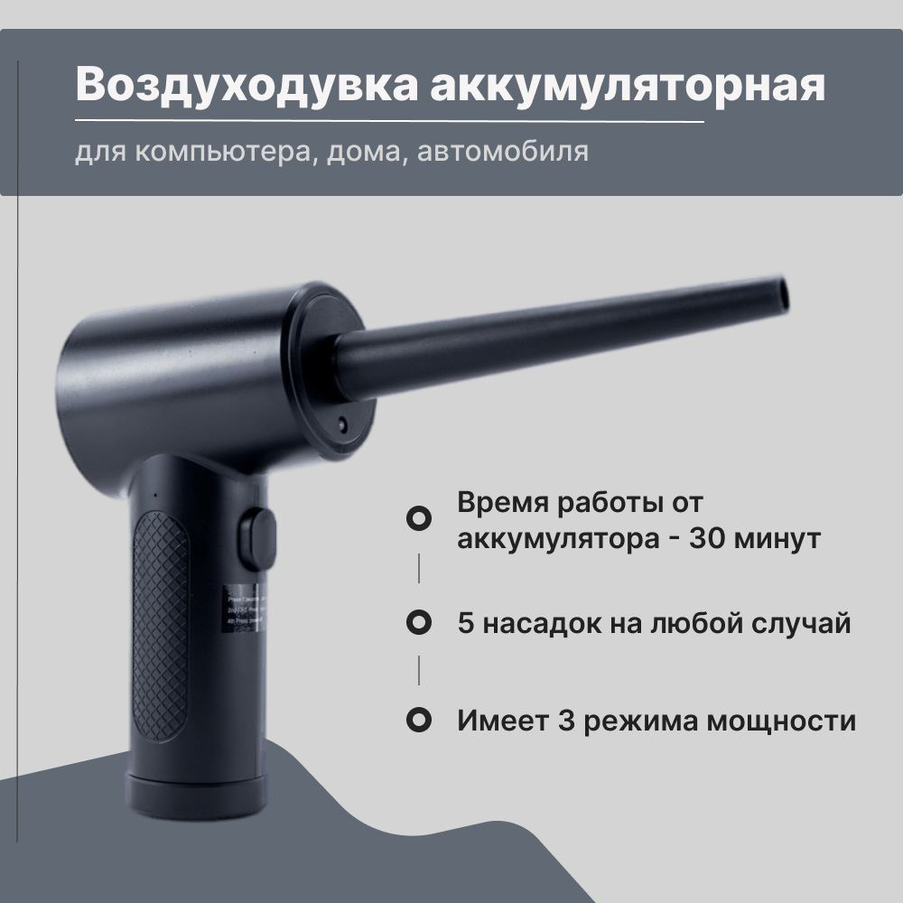 Воздуходувка портативная беспроводная / компрессор для продувки ...