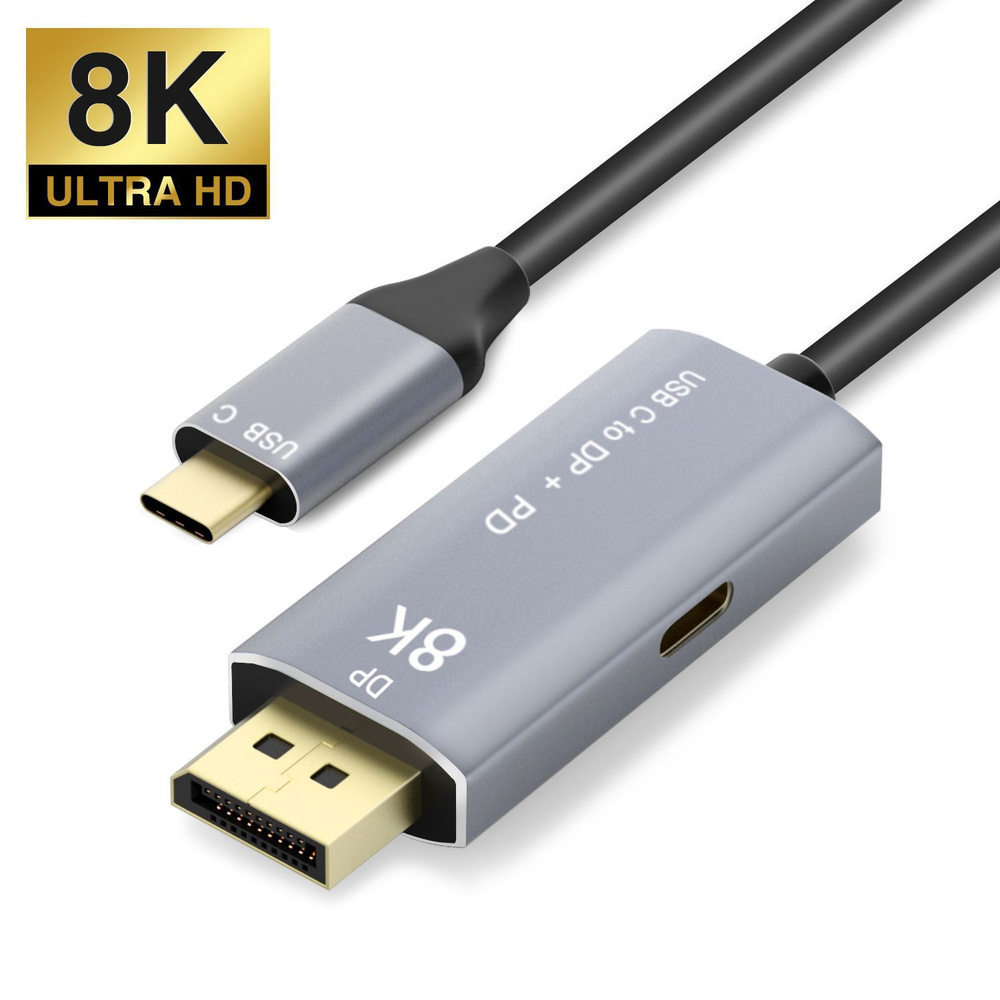 Кабель Usb Type C Displayport Кабель Usb 3 1 Type C Thunderbolt 3 на Displayport 1 4 купить
