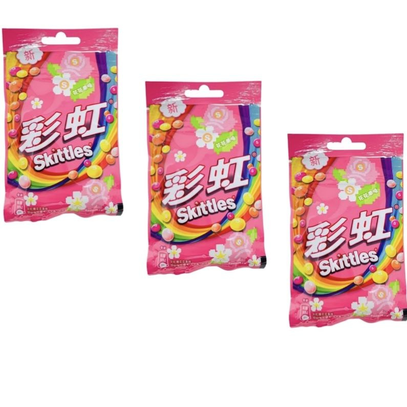 Жевательные конфеты Skittles Flower & Fruit, 40 г х 3 шт - купить с ...