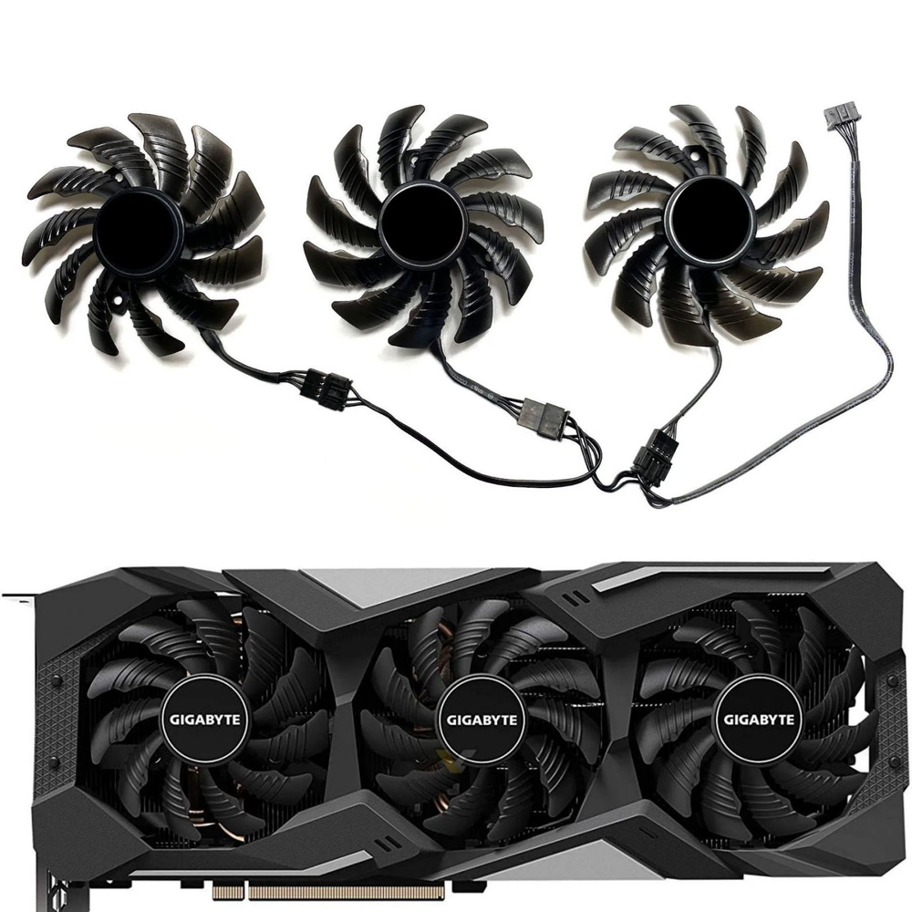 75MM GA81S2U Кулеры (вентиляторы охлаждение) для видеокарты GIGABYTE ...