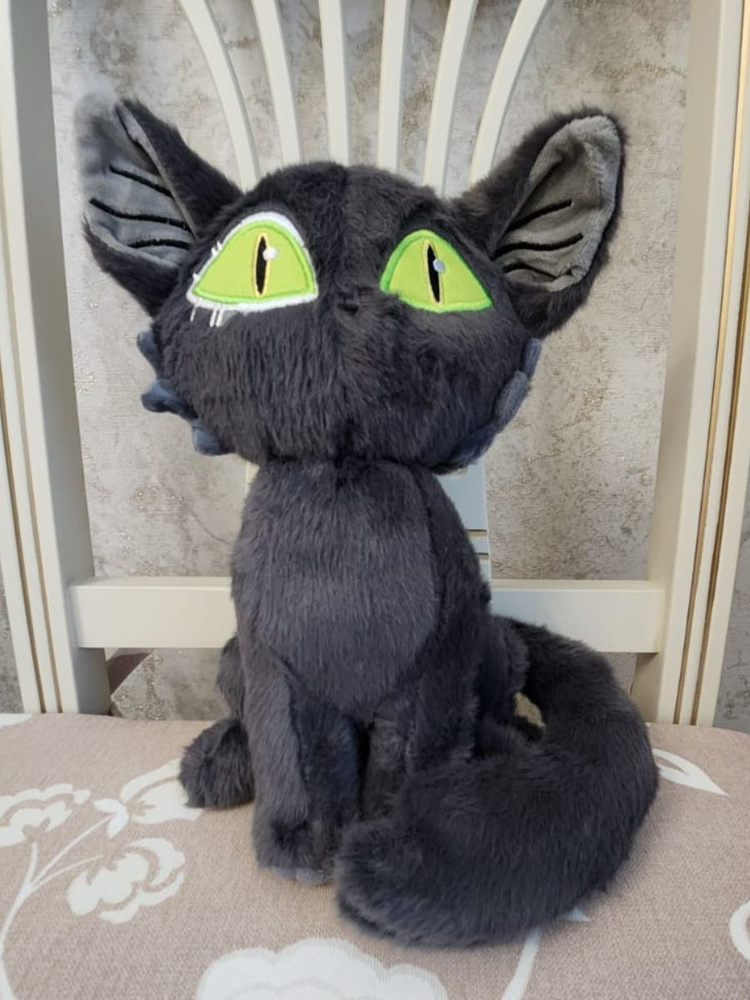 Мягкая игрушка, Судзумэ закрывающая двери, кот Дайджин черный 25 см ...